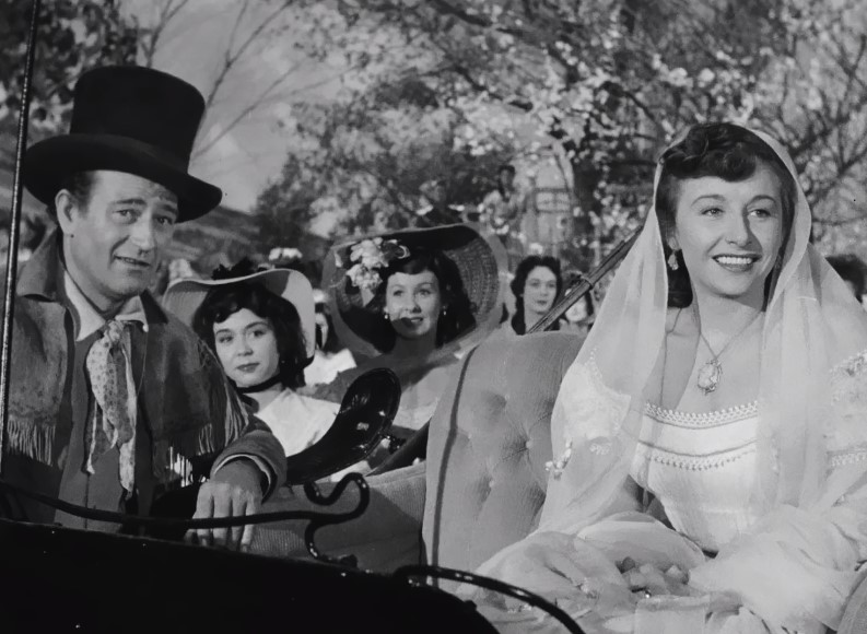 John Wayne and Vera Rolston