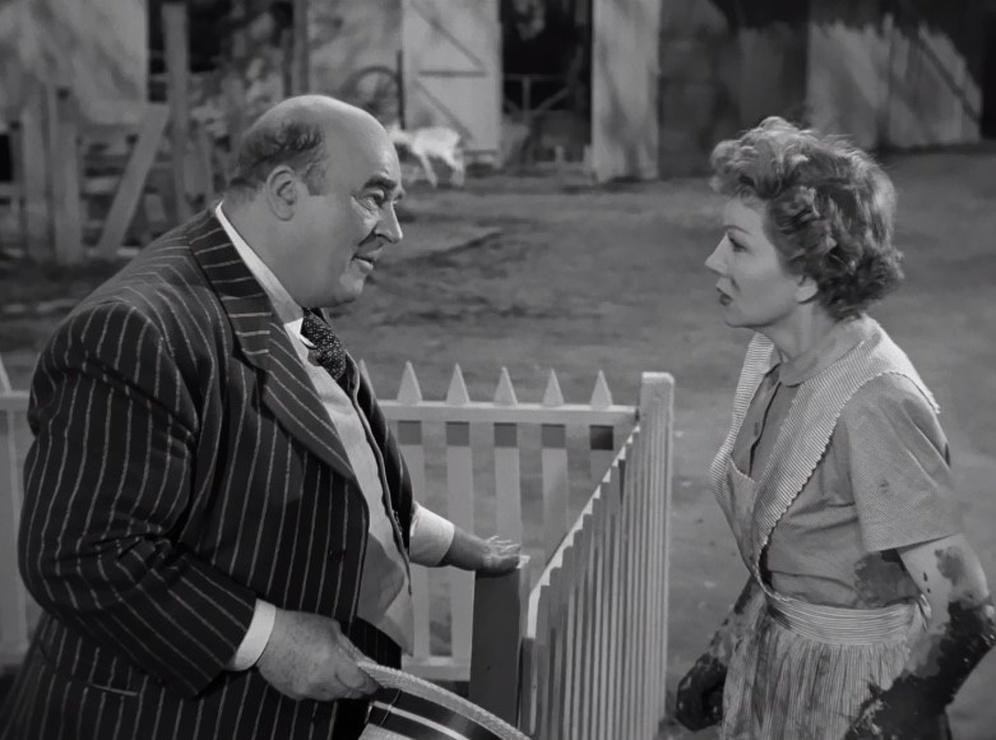 Billy House and Claudette Colbert