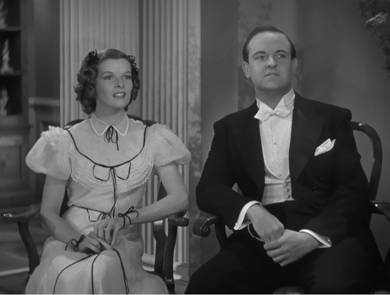 Katharine Hepburn and Grady Sutton