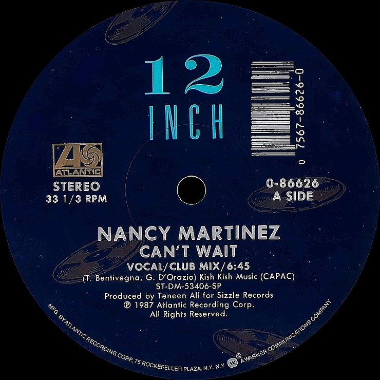 Nancy Martinez - Can't Wait 1987.
