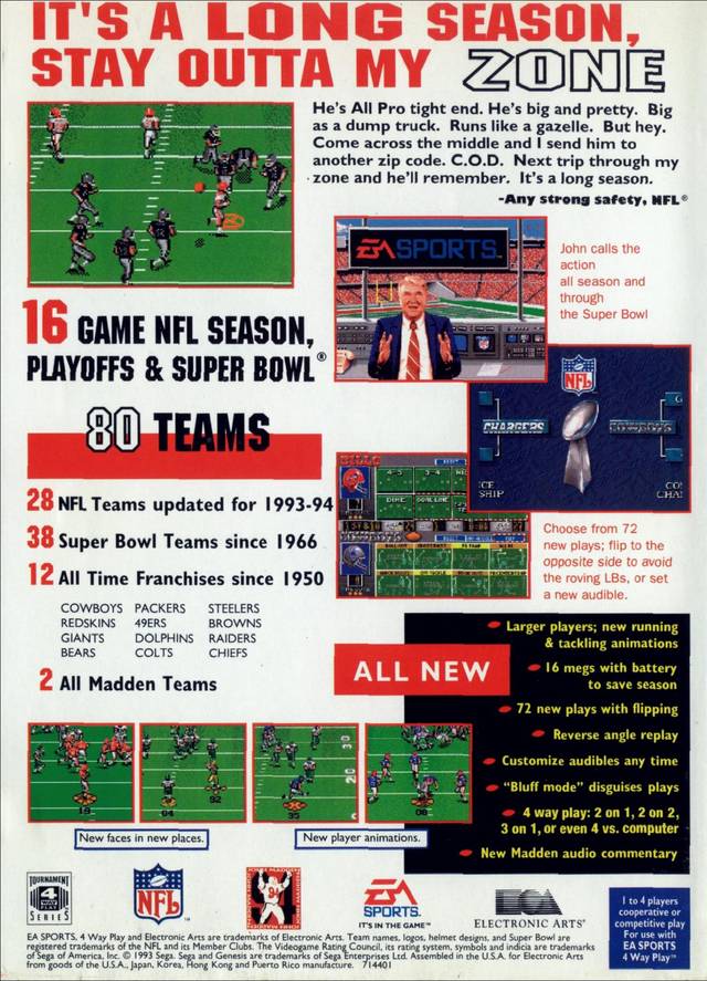 Picture of Madden NFL '94