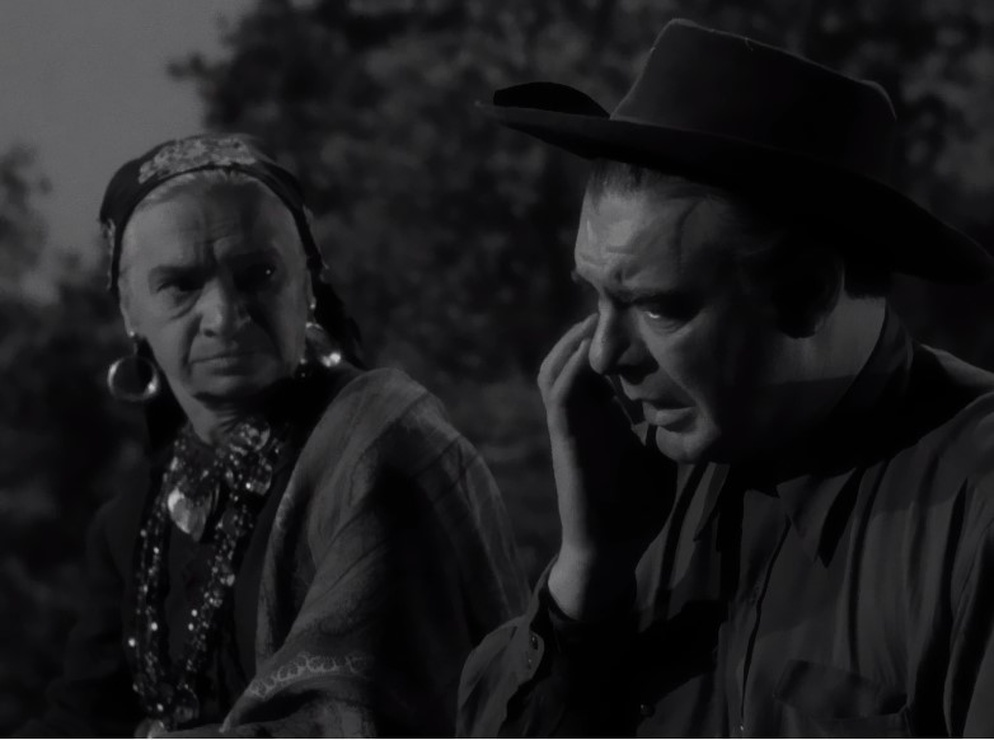 Maria Ouspenskaya and Lon Chaney Jr.