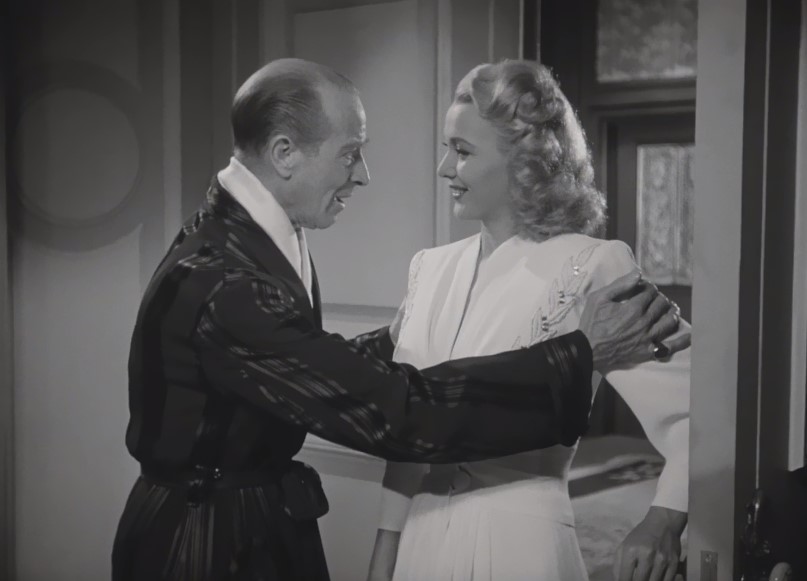 H. B. Warner and Carole Landis