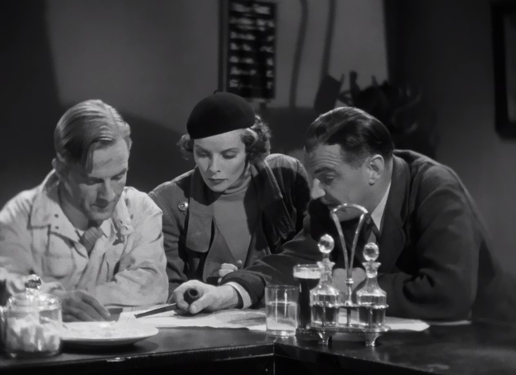 Donald Stuart, Katharine Hepburn, Desmond Roberts