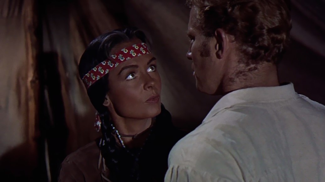 Donna Reed and Charlton Heston