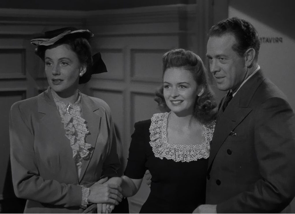 Frieda Inescort, Donna Reed and Harvey Stephens