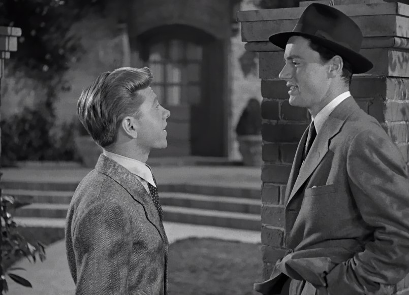 Mickey Rooney and Todd Karns