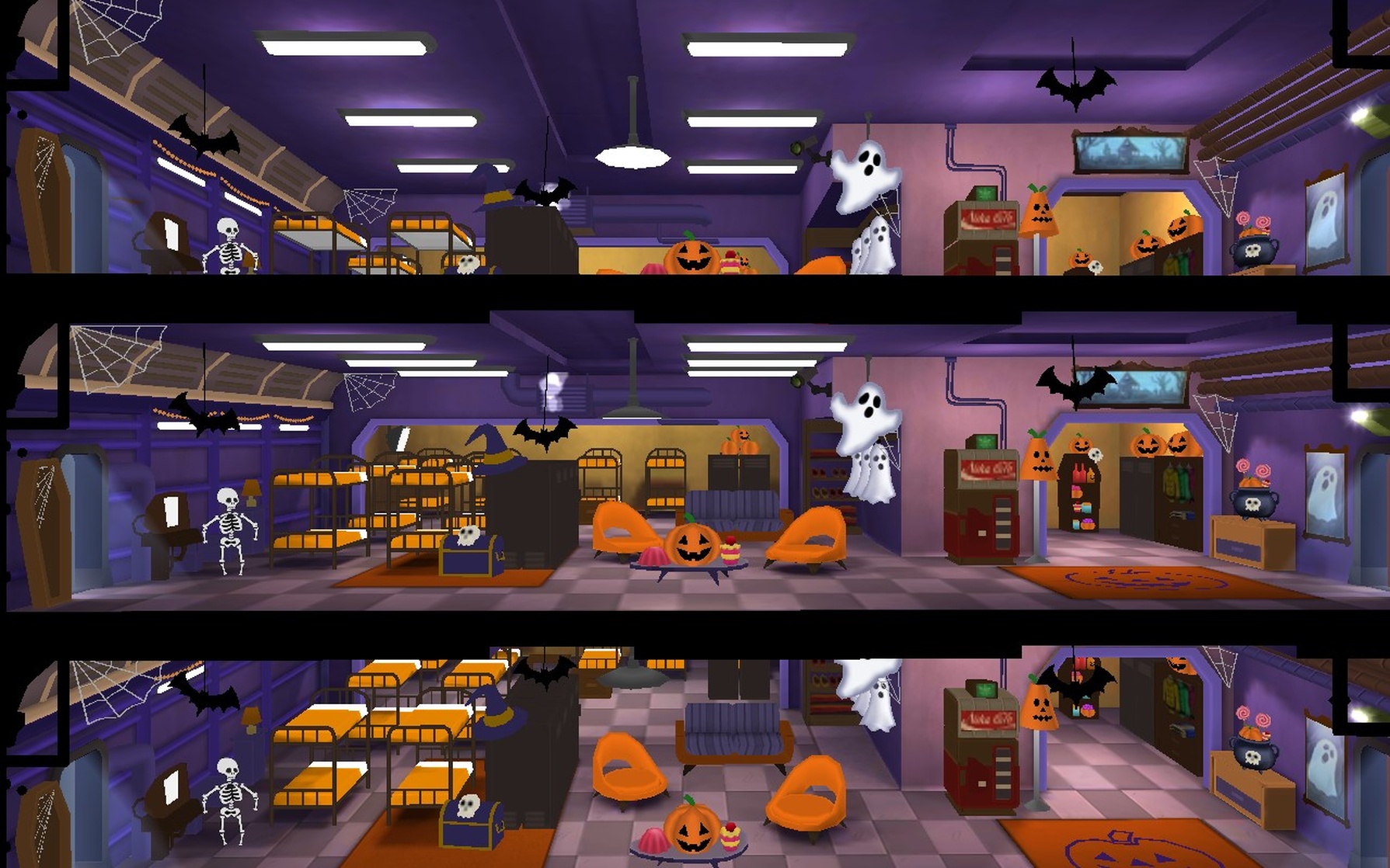 Halloween-themed Living Quarters