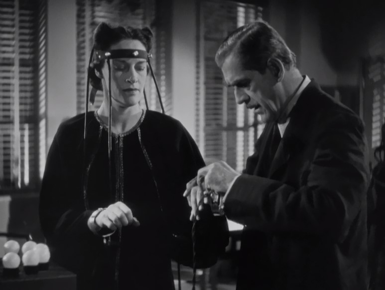 Anne Revere and Boris Karloff