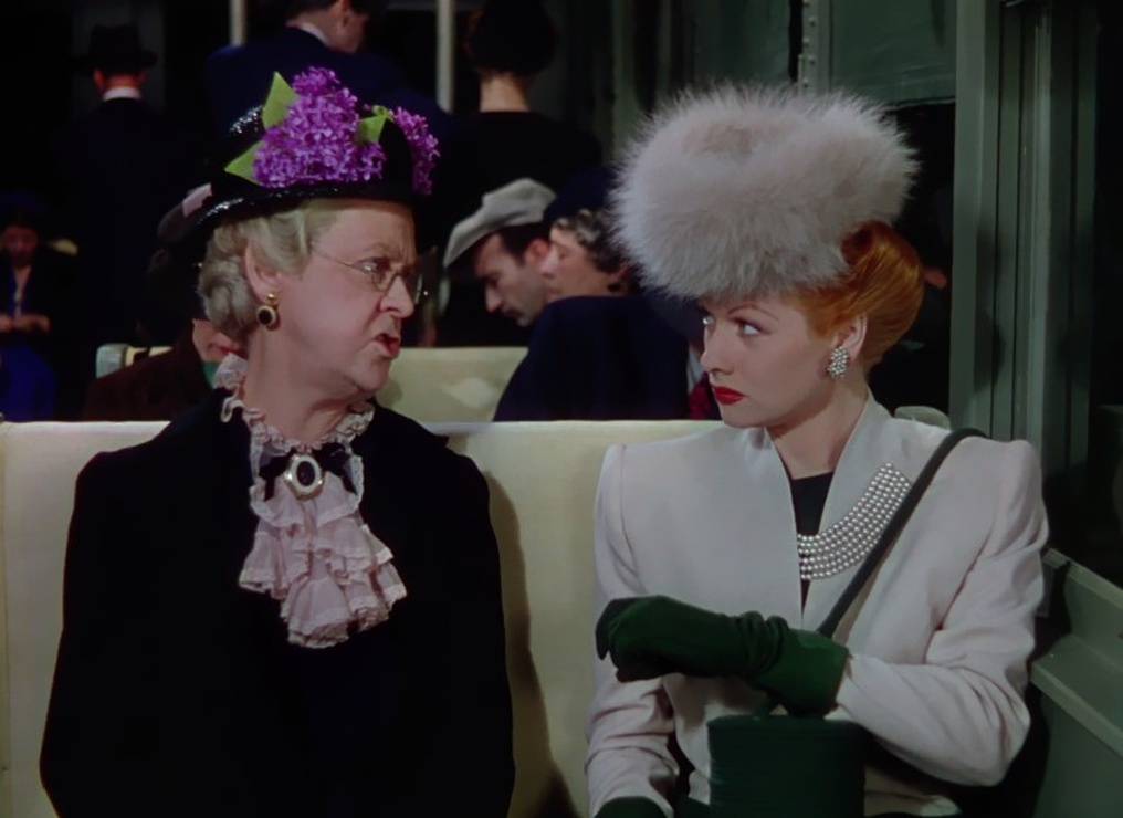 Clara Blandick and Lucille Ball