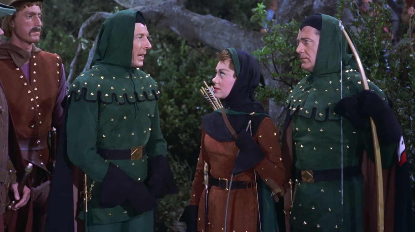 Danny Kaye, Glynis Johns and Edward Ashley