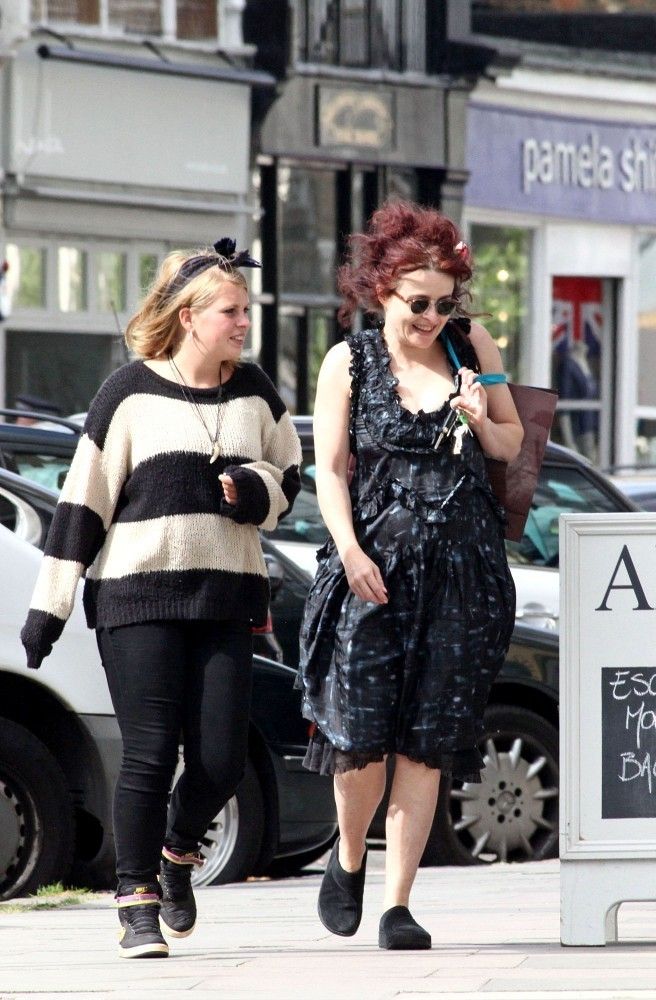 Rose and Helena Bonham Carter out and about