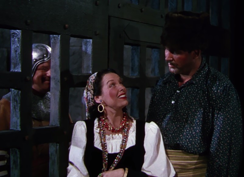 Gale Sondergaard and William 'Wee Willie' Davis