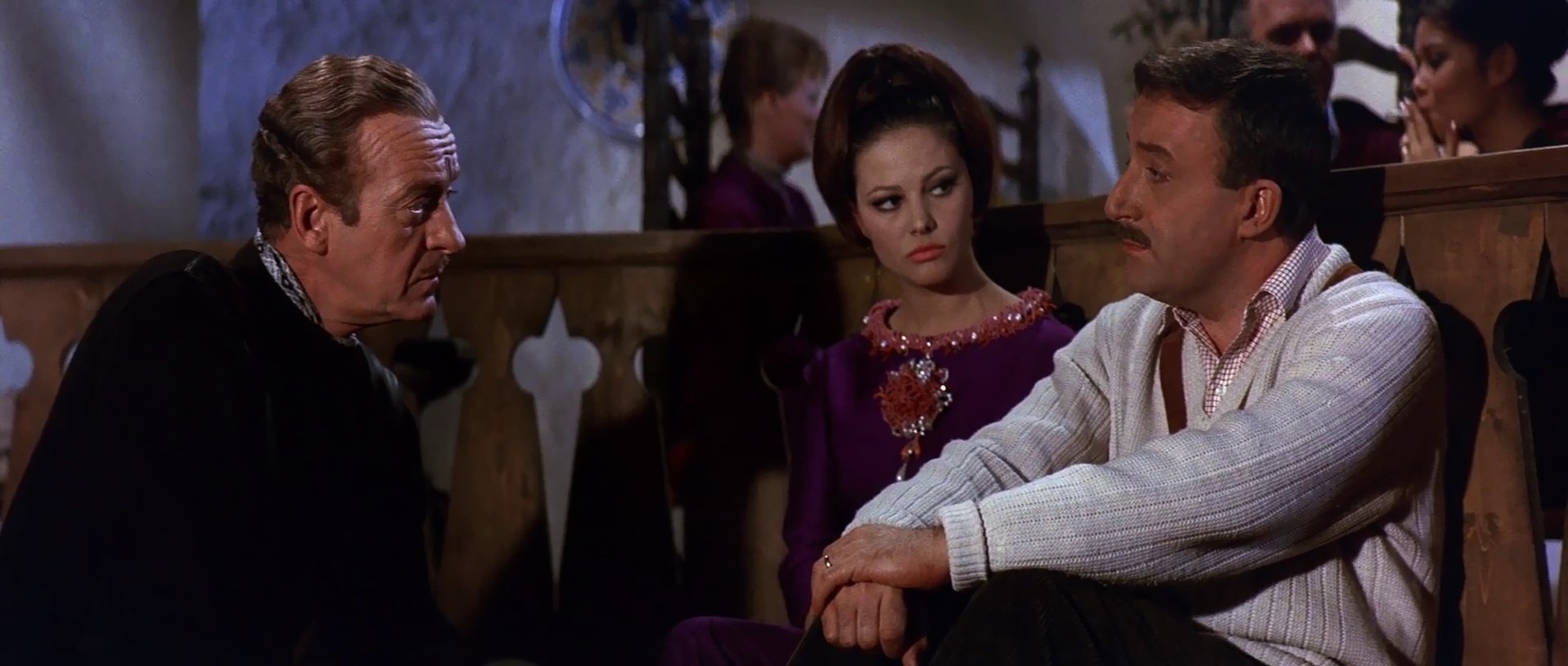 David Niven, Claudia Cardinale and Peter Selers