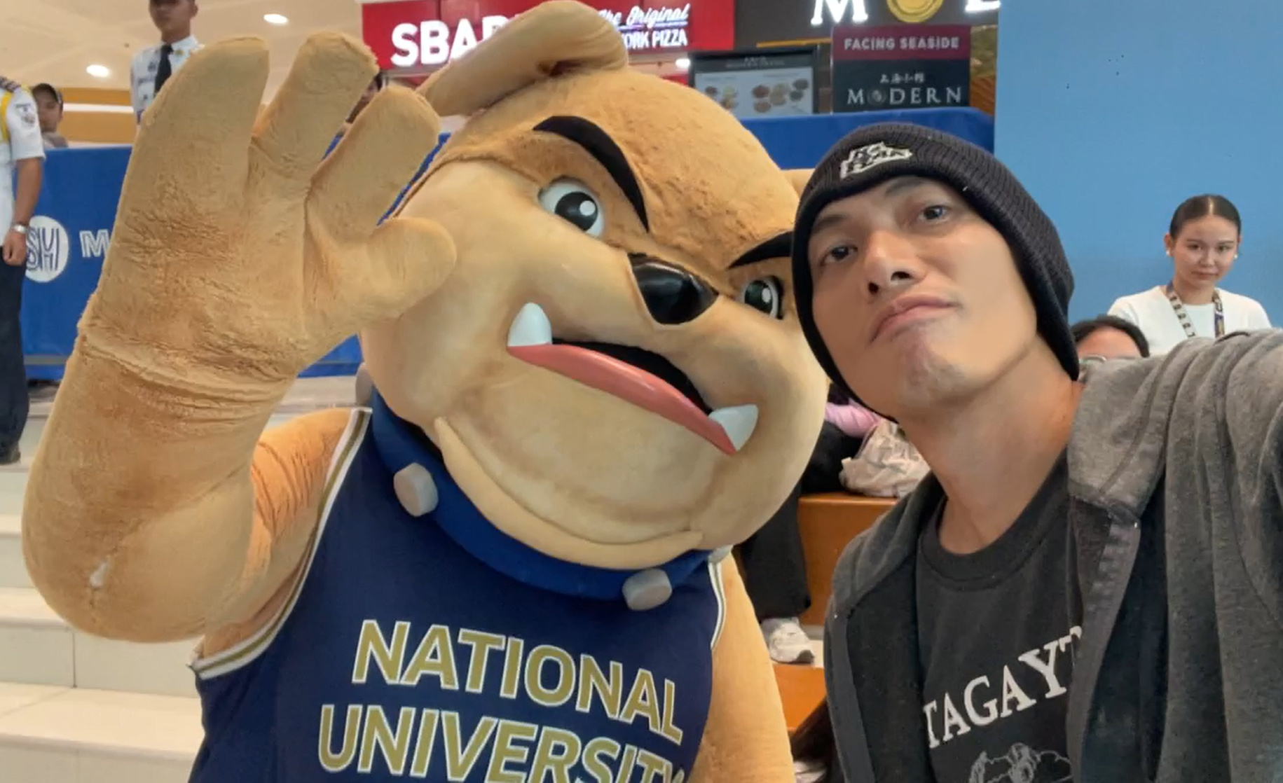 Sir NU Bulldog Mascot #Idol Nice Mascot Congrats