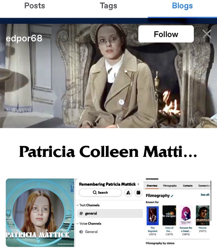 Pattye’s Tumblr page..