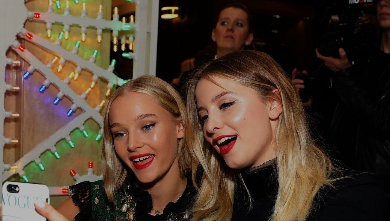 Madeleine Waterhouse and Isabel Getty