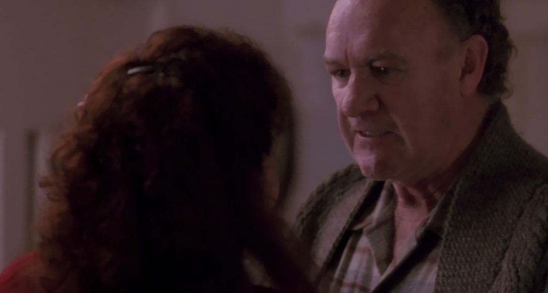 Mary Elizabeth Mastrantonio and Gene Hackman