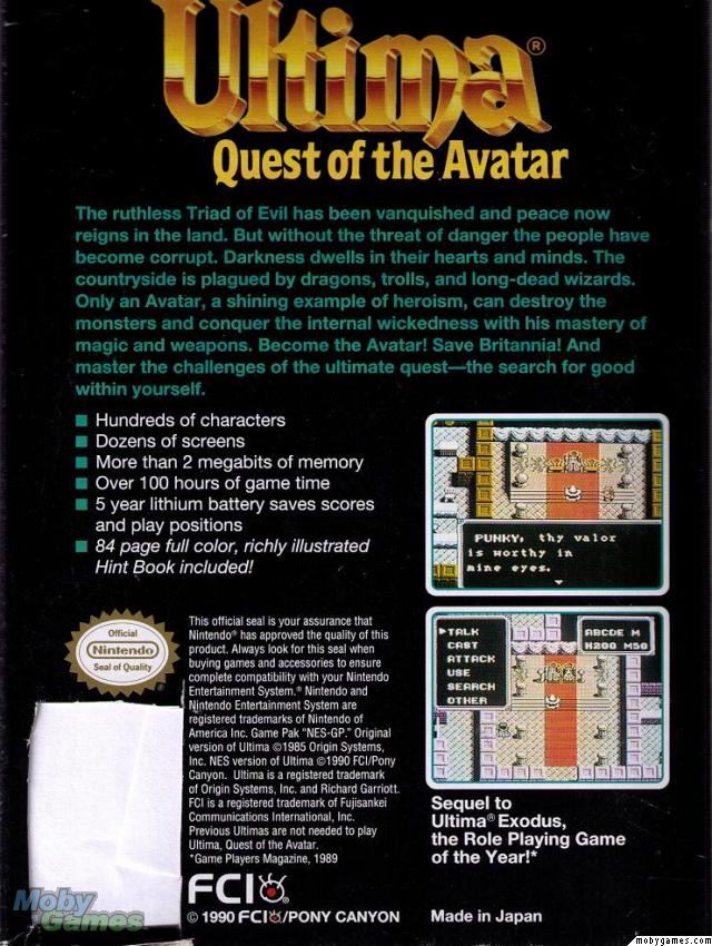 Image of Ultima: Quest of the Avatar