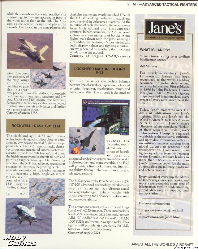 Picture of Jane's ATF: Advanced Tactical Fighters