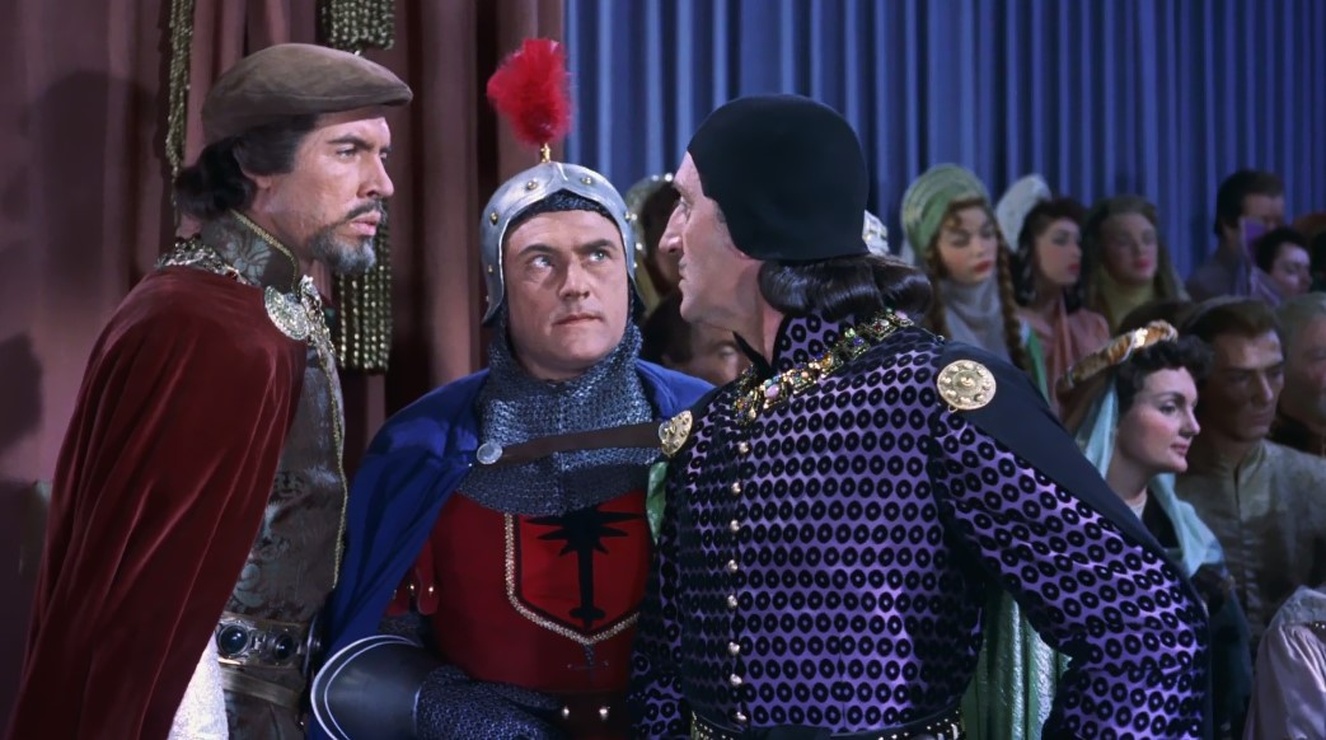 Michael Pate, Herbert Rudley and Basil Rathbone