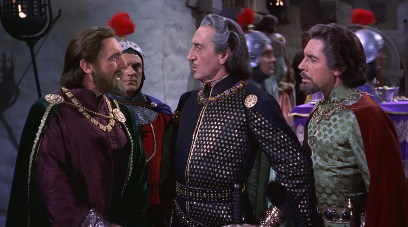 Leo Britt, Basil Rathbone and Michael Pate