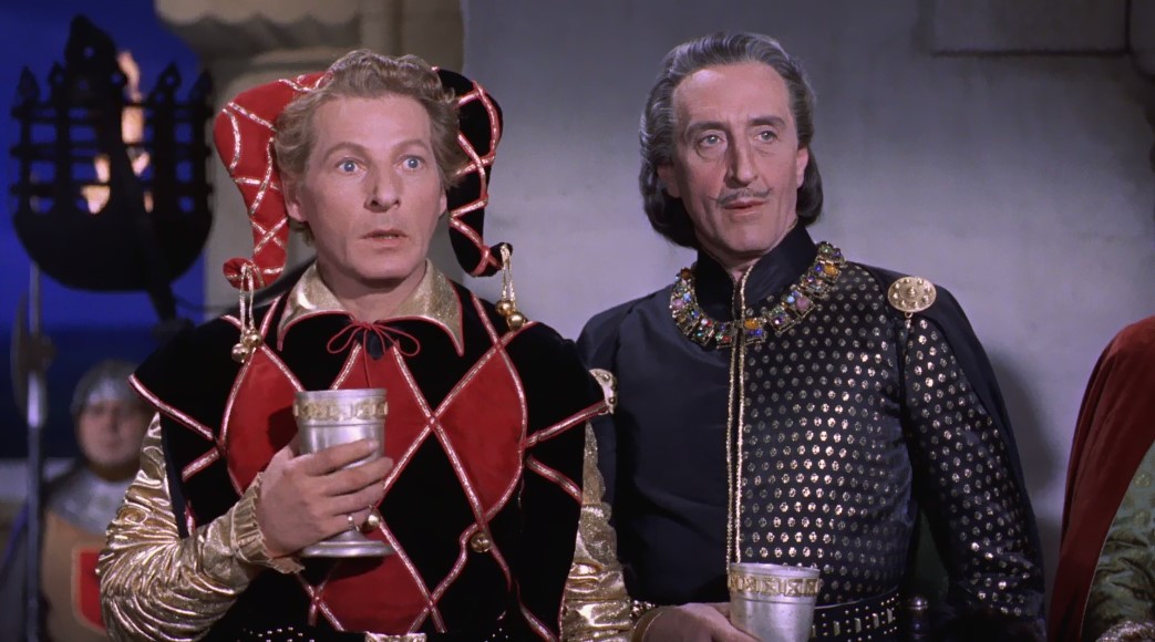 Danny Kaye and Basil Rathbone