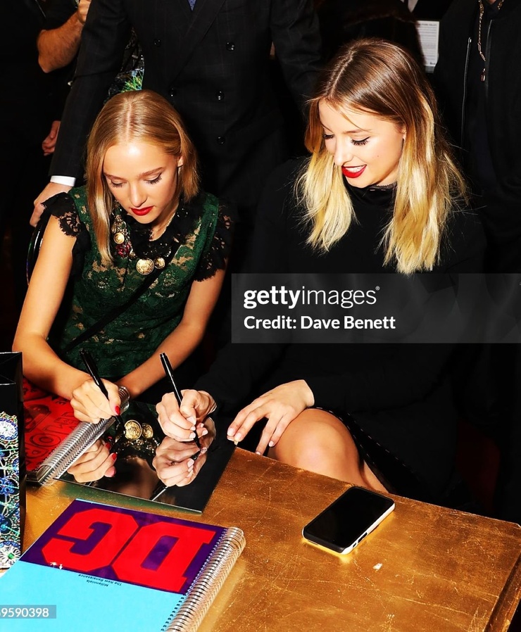 Madeleine Waterhouse and Isabel Getty