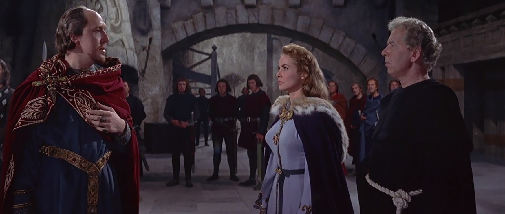 Frank Thring, Janet Leigh and Alexander Knox