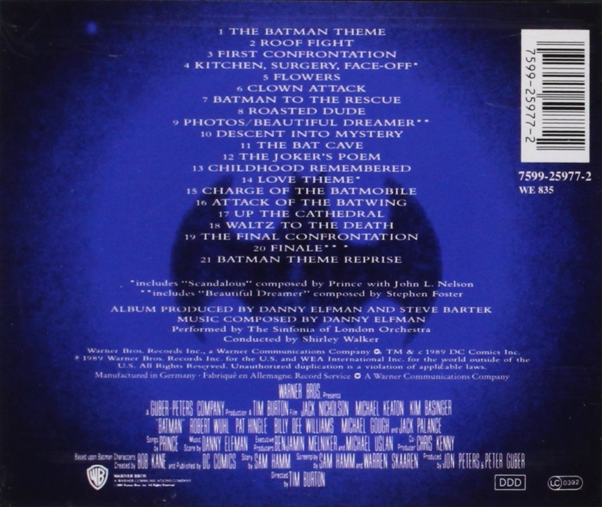 Picture of Batman (Original Motion Picture Score)
