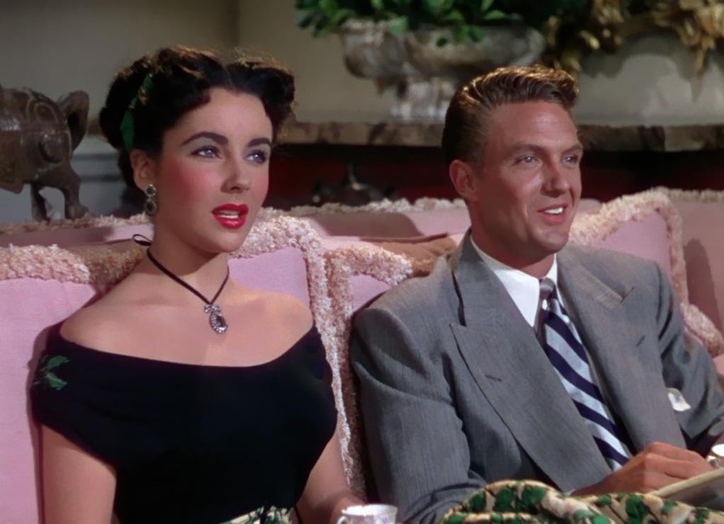Elizabeth Taylor and Robert Stack