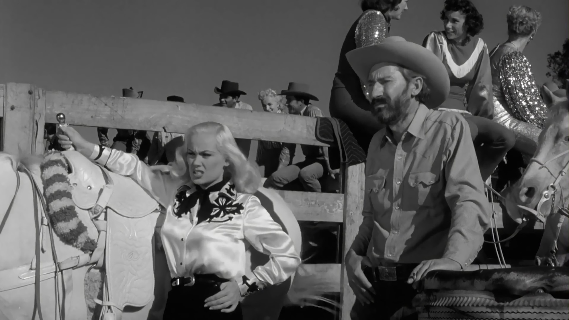 Mamie Van Doren and Arthur Hunnicutt