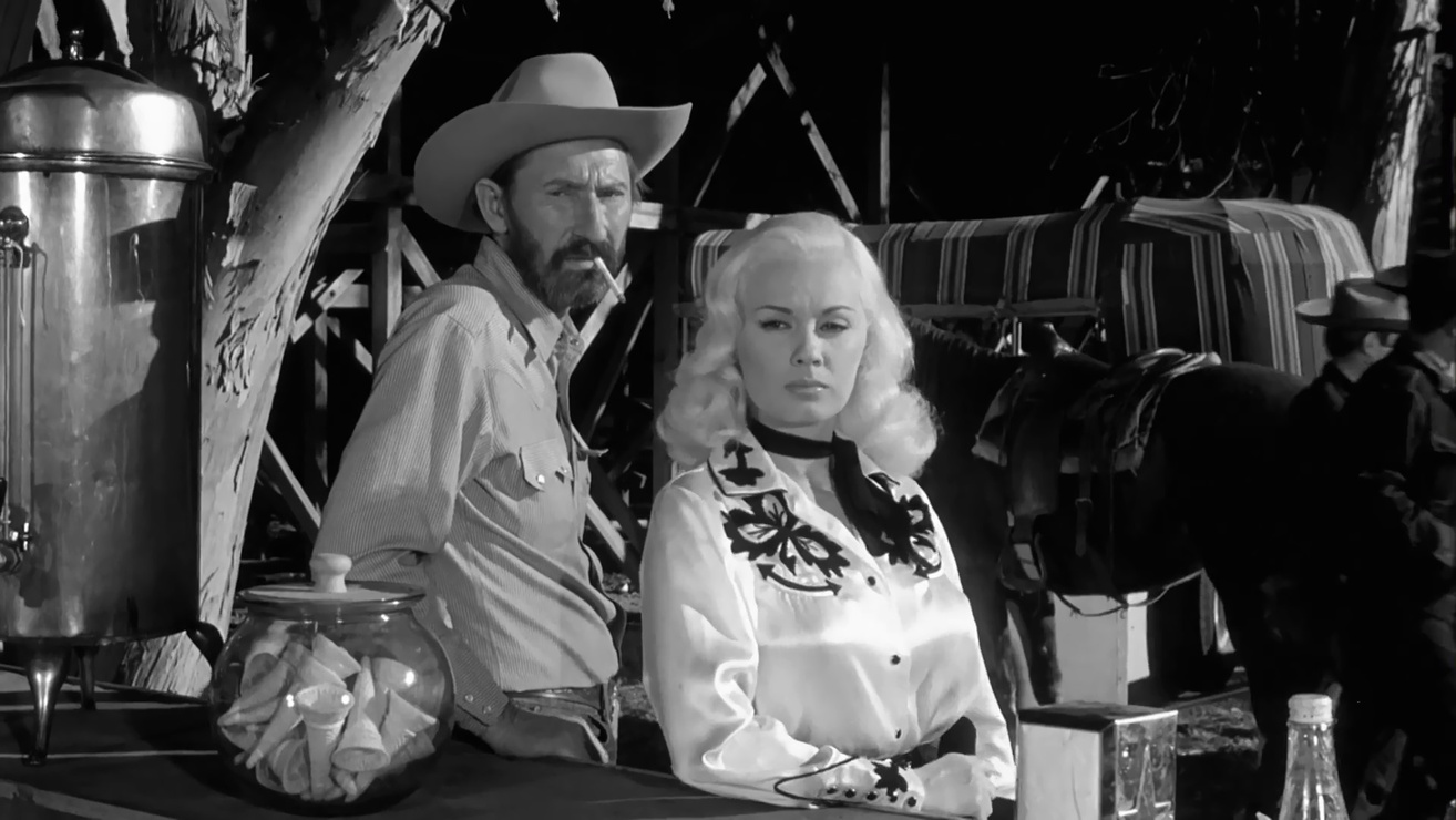 Arthur Hunnicutt and Mamie Van Doren