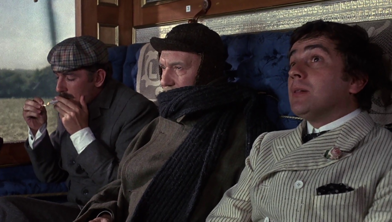 Peter Cook, Ralph Richardson and Dudley Moore