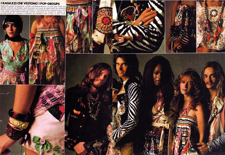 Bill Bowers and friends modeling their own creatio