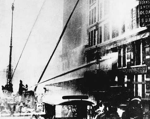 Firemen at the Triangle Shirtwaist Factory fire