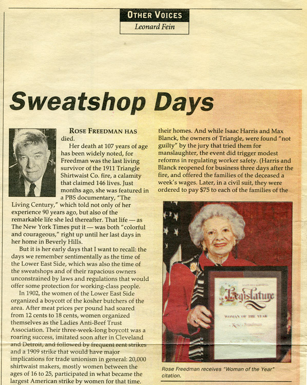 Image of Rose Freedman