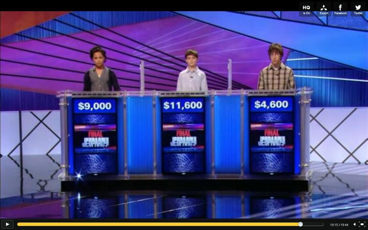Picture of Jeopardy Kids Week July 6 2011