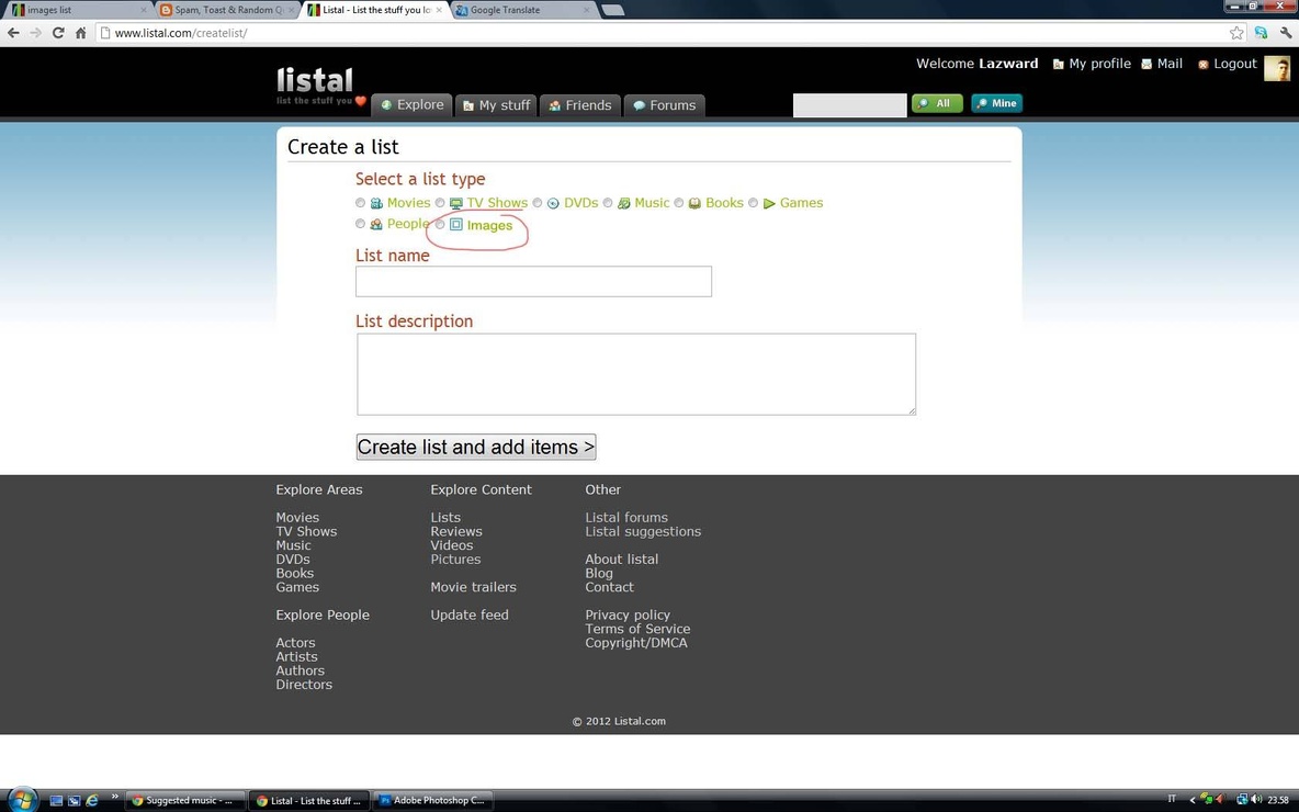 Listal - List the stuff you love! Movies, TV, music, games and books