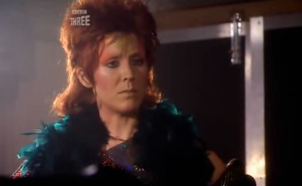 As David Bowie in "Snuff Box"