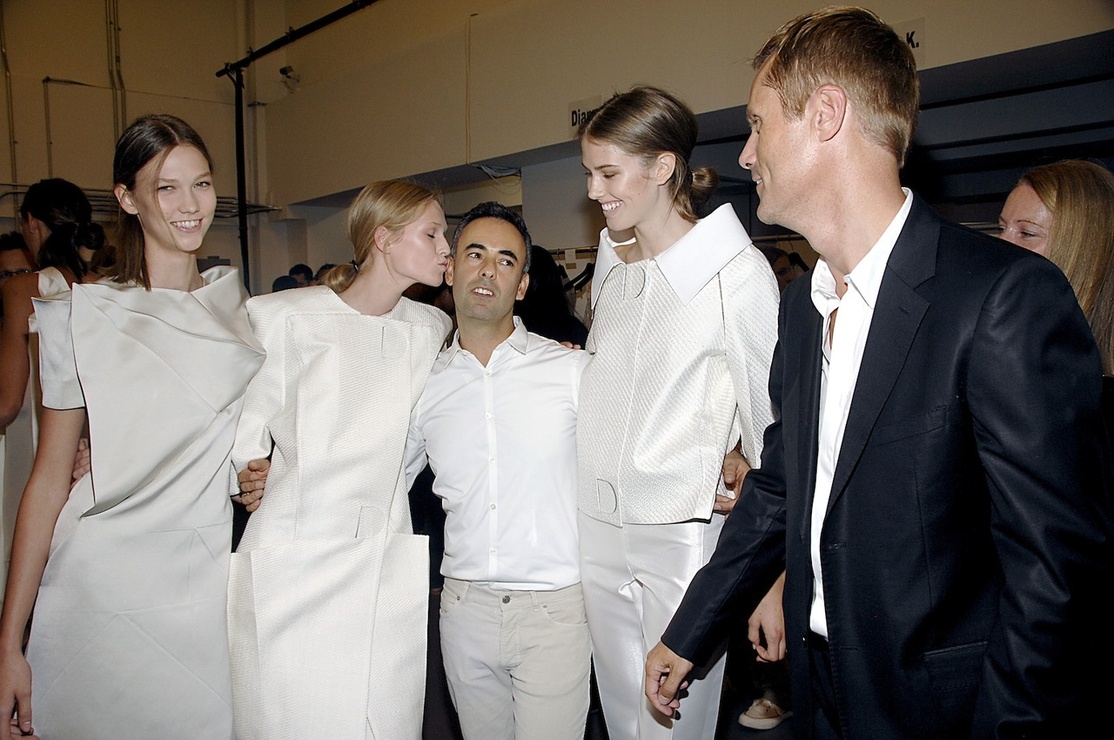 with Toni Garrn and Karlie Kloss