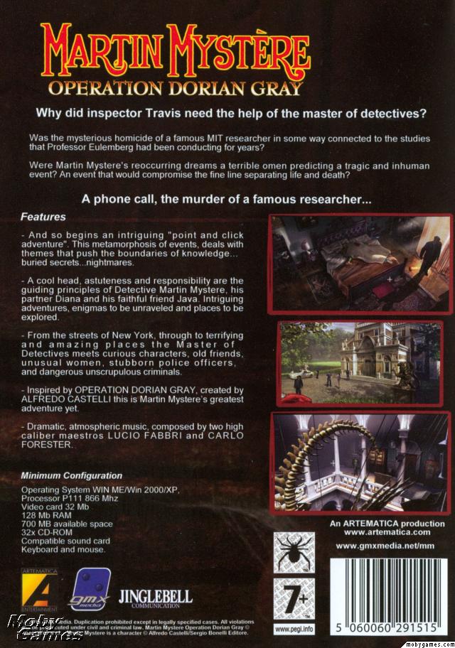 Picture of Martin Mystère: Operation Dorian Gray