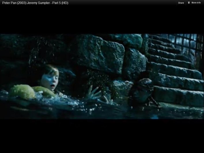 John is drowning as Michael and Tiger Lilly are sa
