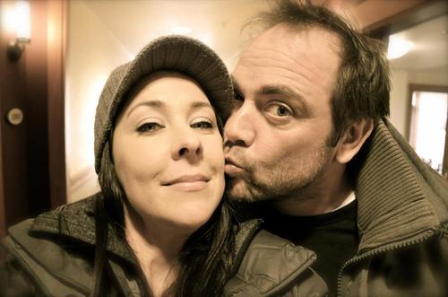Mark Sheppard and his wife Jessica.