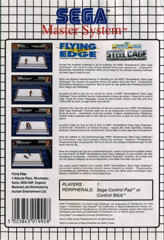 Picture of WWF Wrestlemania: Steel Cage Challenge