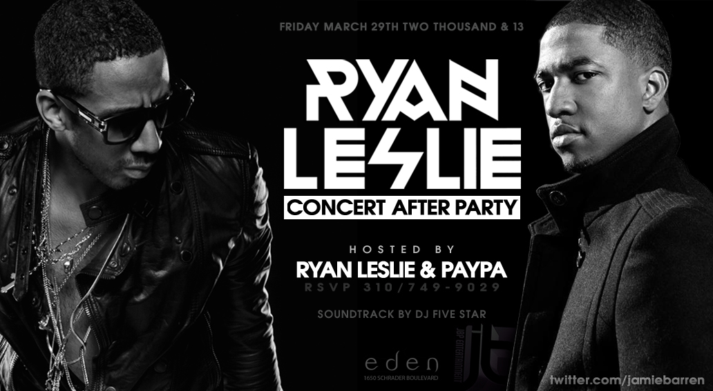 Ryan Leslie and Paypa Concert After Party