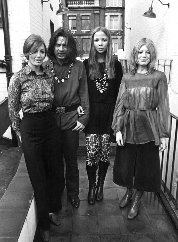 Christine Keeler, David Bailey, Penelope Tree and