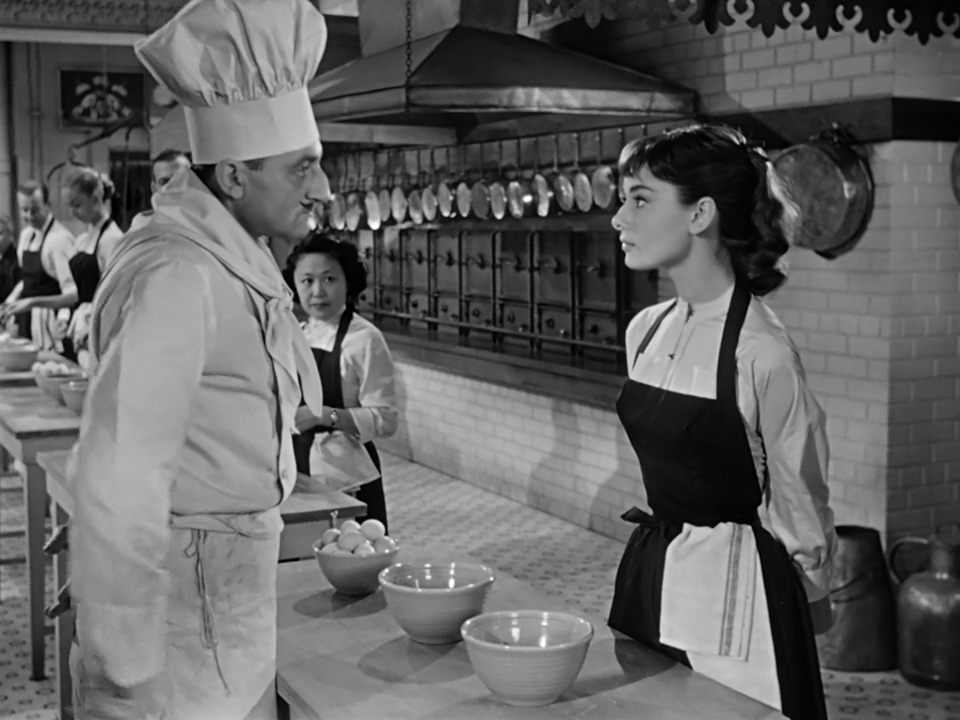 Marcel Hillaire and Audrey Hepburn