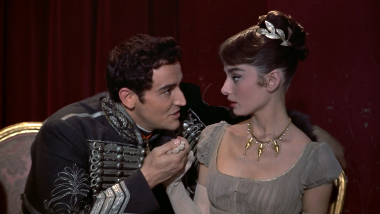 Vittorio Gassman and Audrey Hepburn