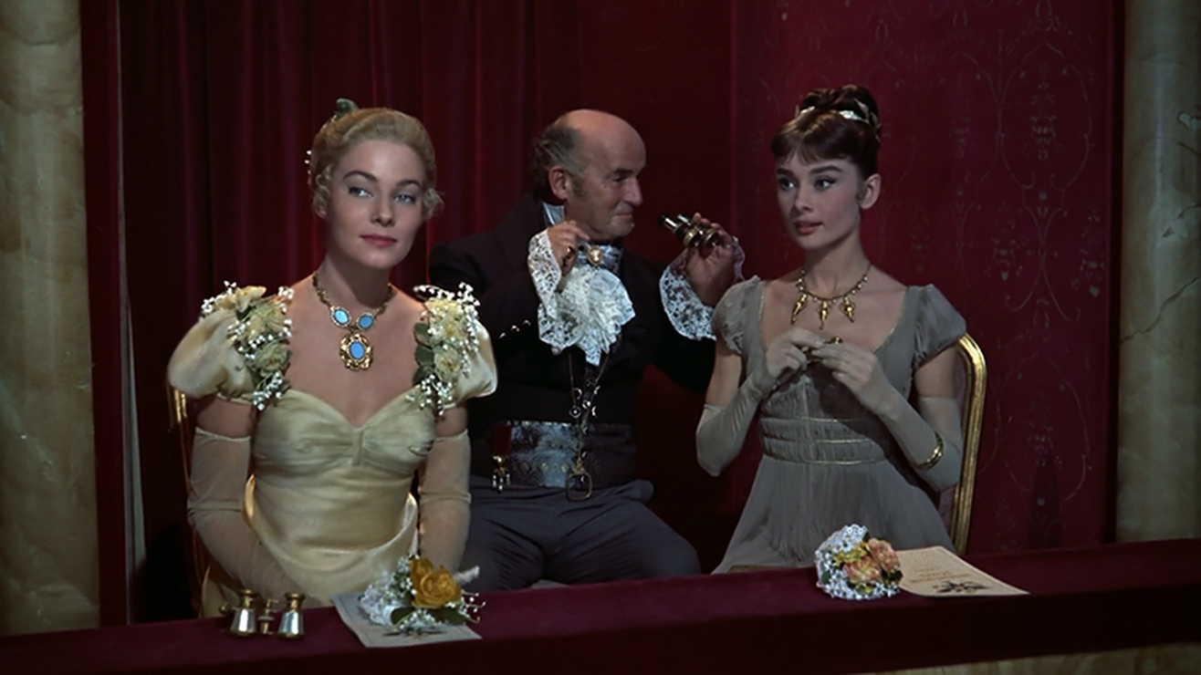 May Britt, Barry Jones and Audrey Hepburn